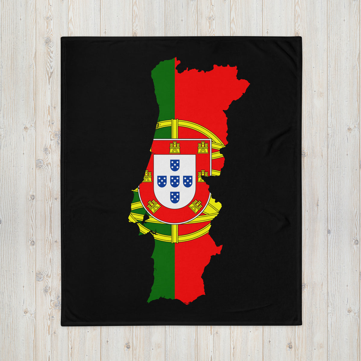 Plaid Drapeau et carte du Portugal - Cadeau - Portugais 130 x 150 cm ...